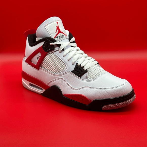 Nike | Shoes | Nike Air Jordan 4 Retro Red Cement | Poshmark